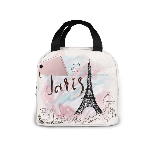 Bags | Paris Eiffel Tower Lunch Bag Insulated Tote Cooler | Poshmark